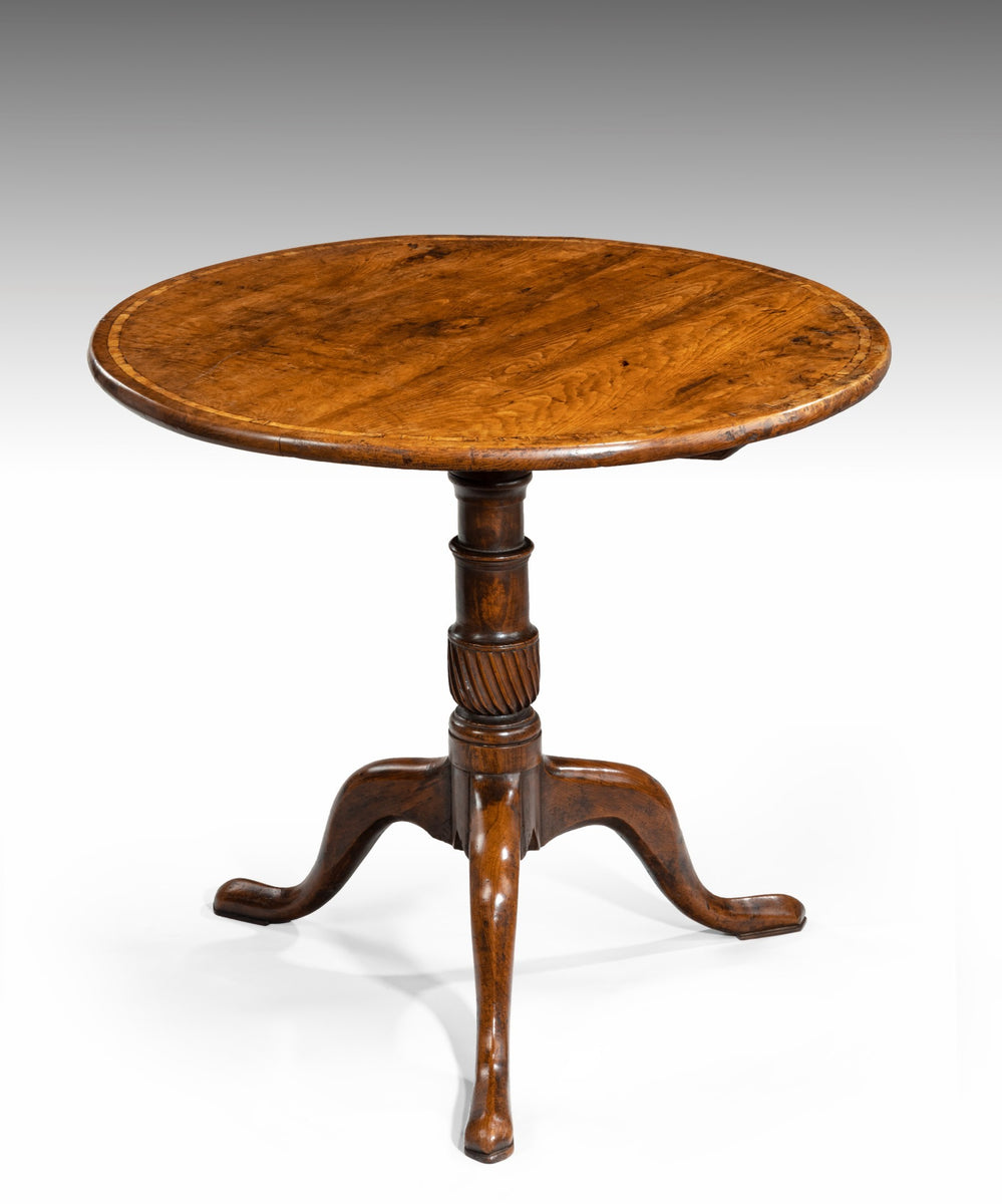 Georgian Yew Wood Tripod Table – Reindeer Antiques