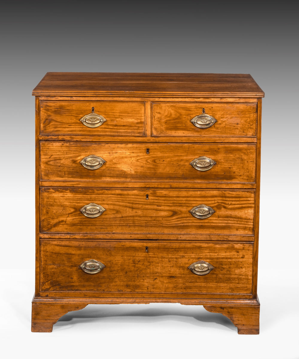 Regency fruitwood vernacular chest of drawers – Reindeer Antiques